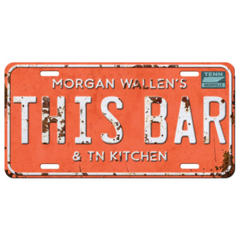 Morgan Wallen License Plate – Morgan Wallen's This Bar
